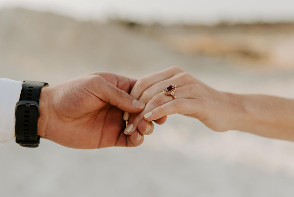 Ruby Mill Grain Ring In 9ct Rose Gold – Miinella Jewellery