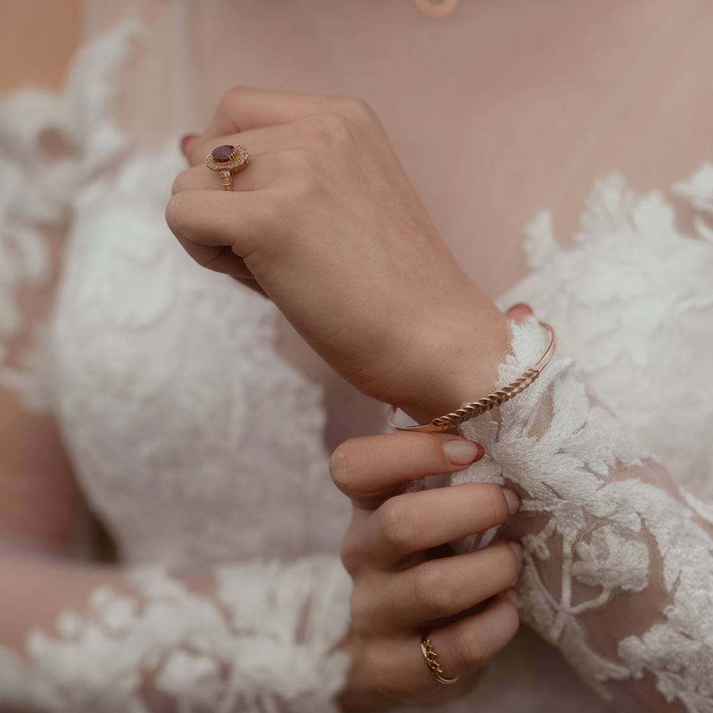 Ruby Mill Grain Ring In 9ct Rose Gold – Miinella Jewellery